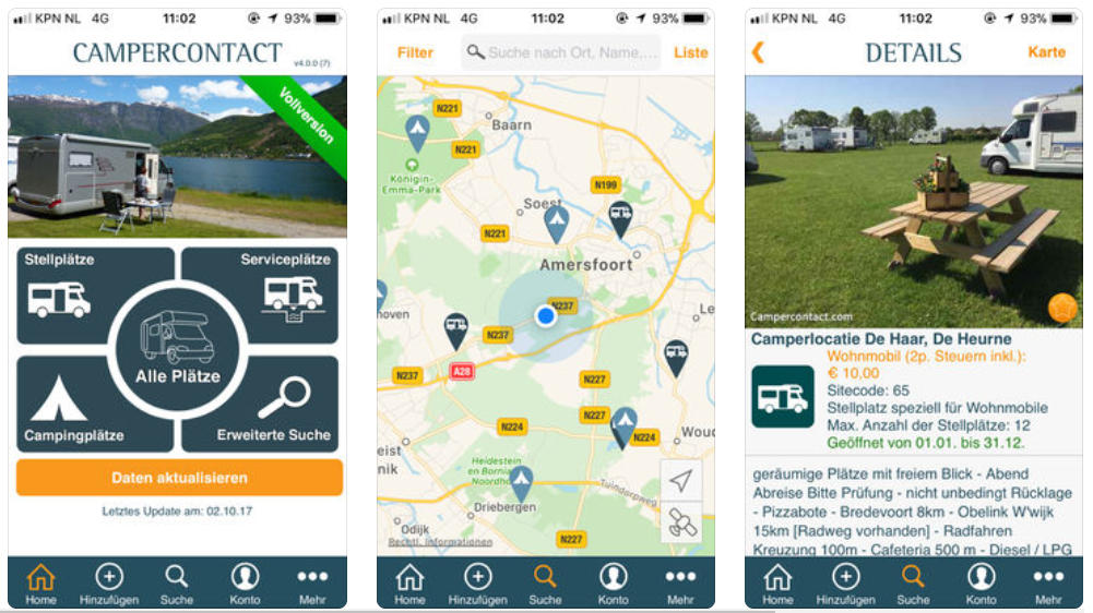 Camping und Reisen mit dem Wohnmobil - Campingplatz finden per Stellplatz App: Das sind unsere ...